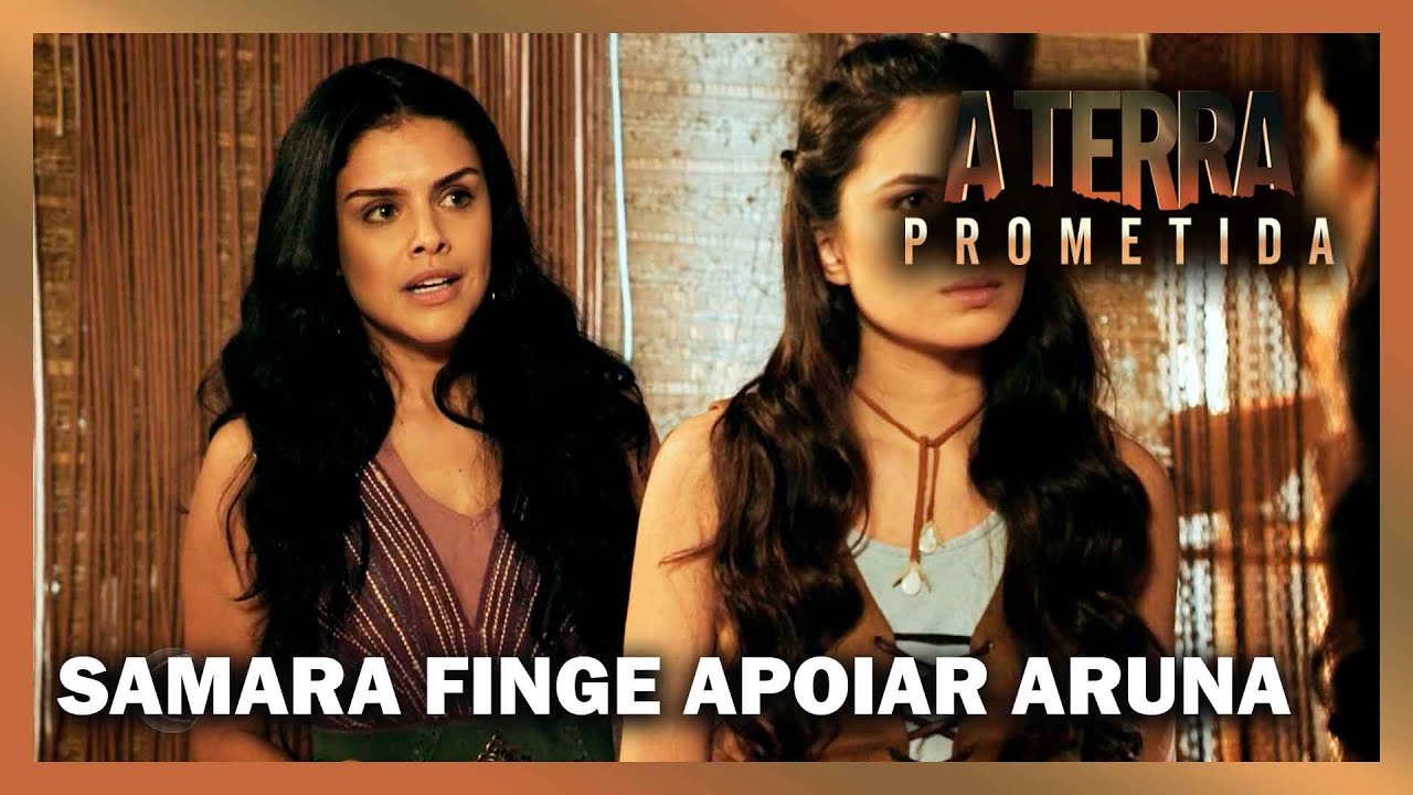 Samara finge apoiar Aruna para colocar em prática o plano de Léia | TERRA PROMETIDA - YouTube