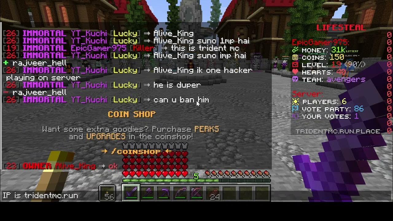 pakistan best minecraft server ip in last of video - YouTube