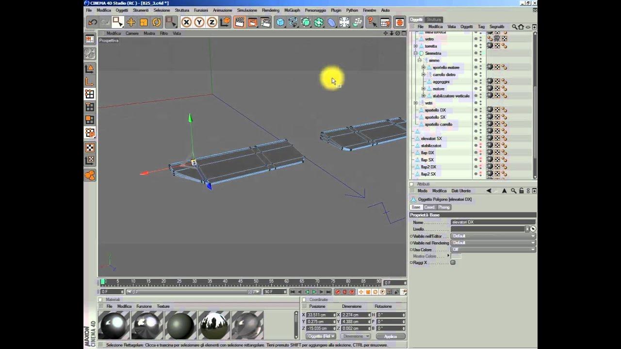 Cinema 4D tutorial - B25 - Part 18 - UVmap - 2 - - YouTube