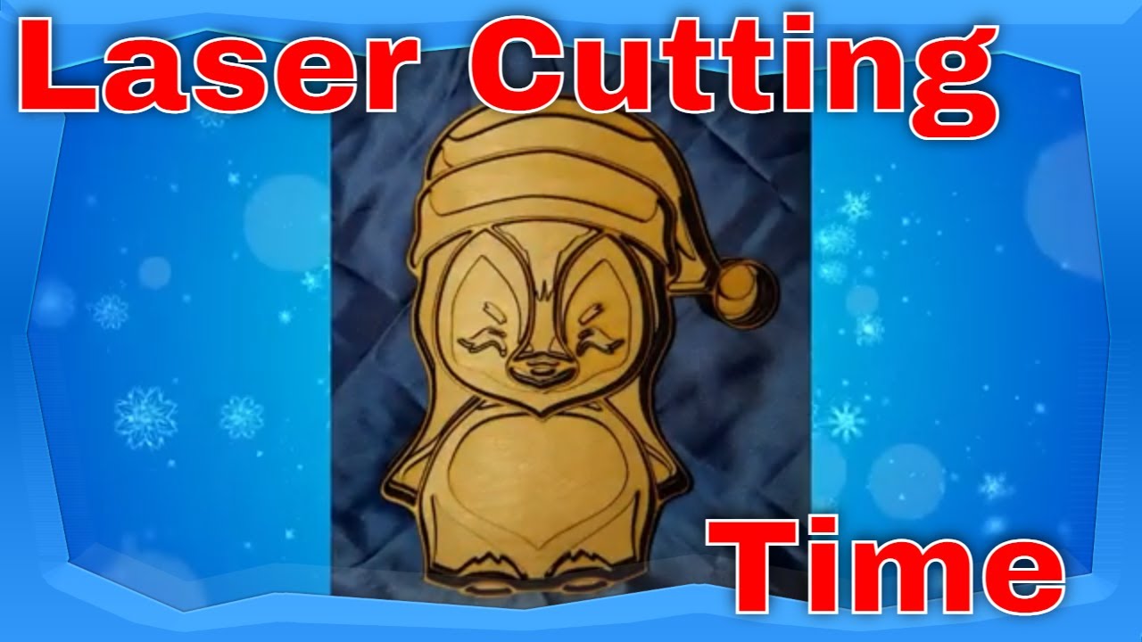 Laser Art : 4 Layer Laser Cut Penguin - YouTube