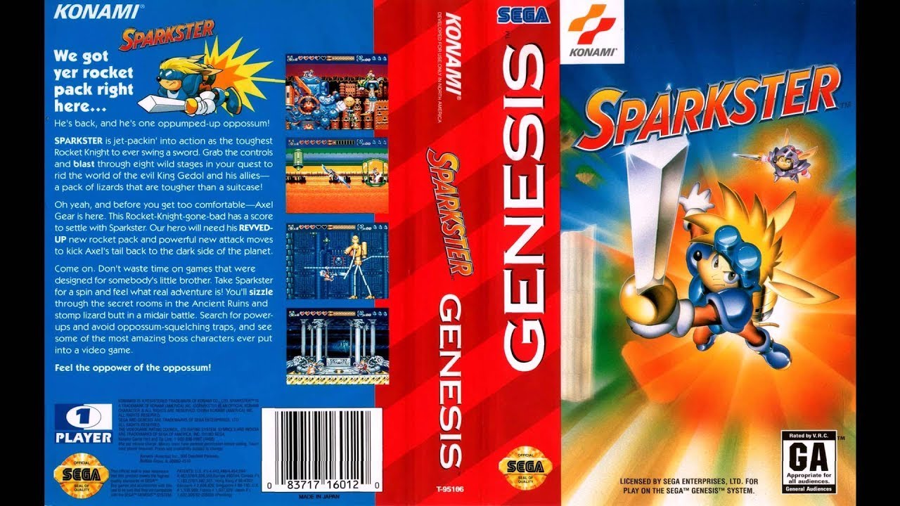 №2 Sparkster: Rocket Knight Adventures 2 (SEGA) - YouTube