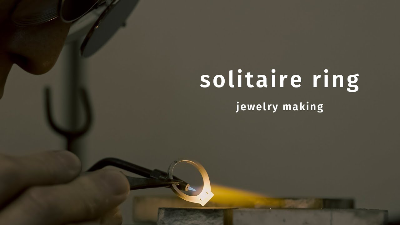 solitaire ring making 【How to make a ring shank 】3 - YouTube