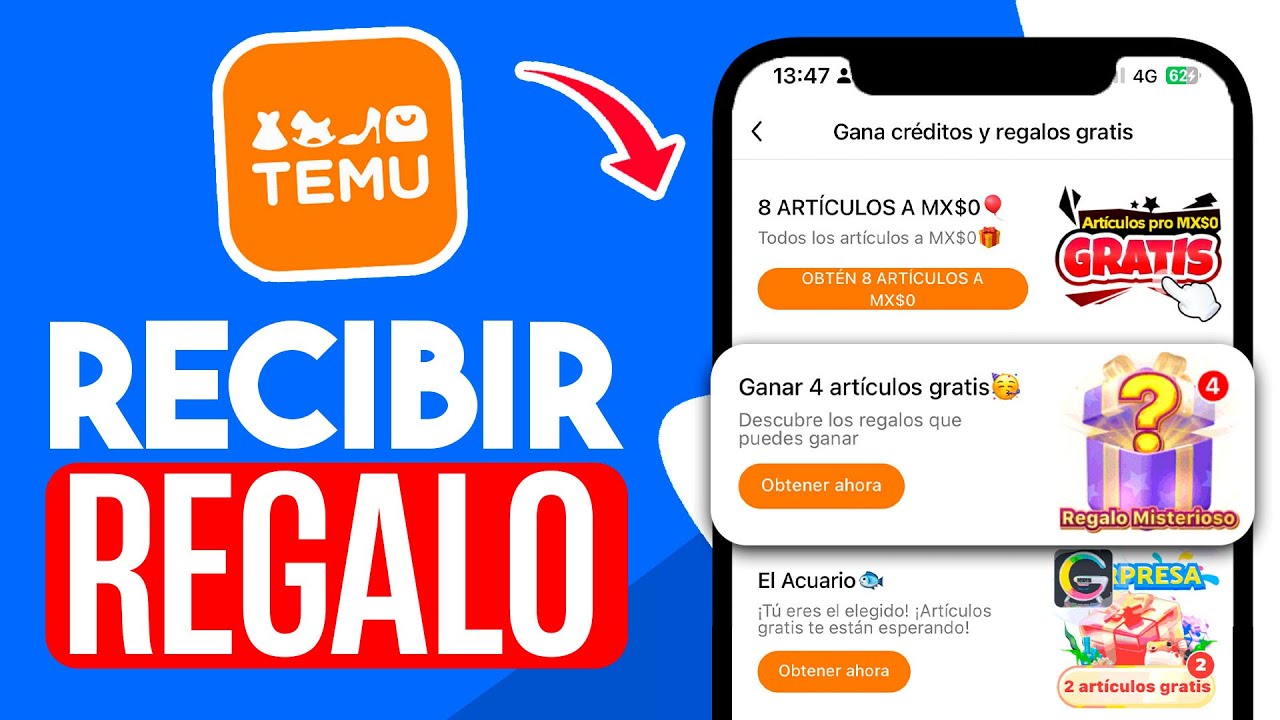 Como RECIBIR REGALOS GRATIS en Temu (Guia Completa) - YouTube
