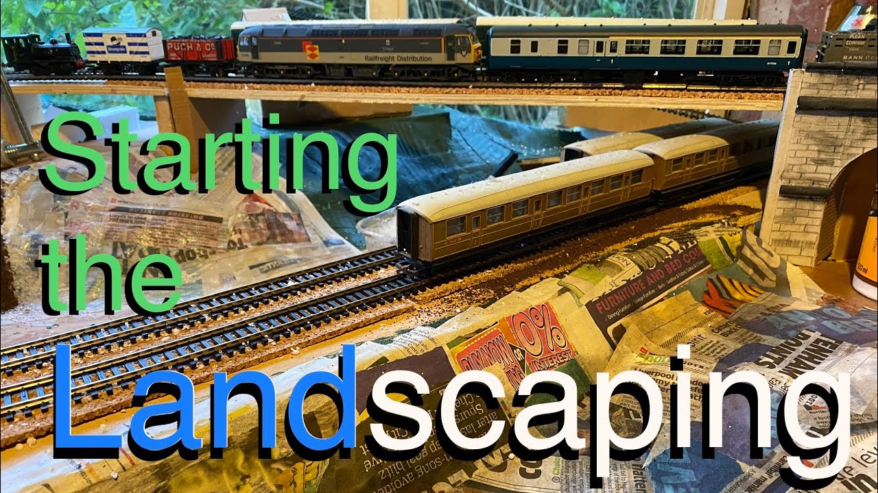 (HD) Landscaping work begins on the new model railway layout - UK ...