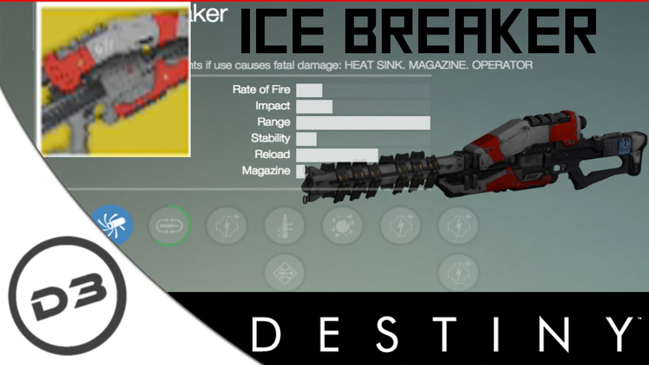 Destiny - Exotic Gun Review - Ice Breaker! - YouTube