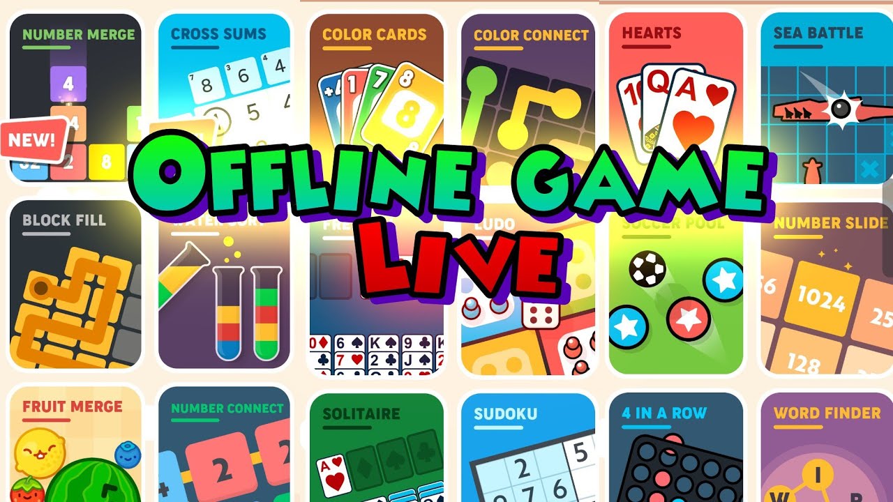 Live Game offline all games - YouTube
