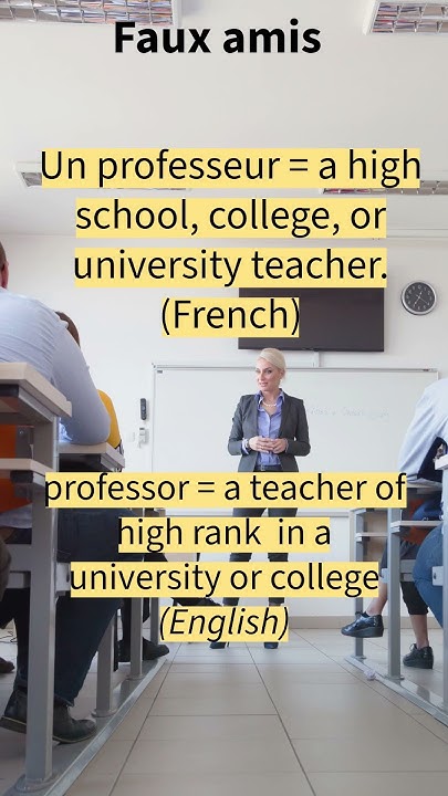 Let us learn French faux amis. French False Cognates. - YouTube