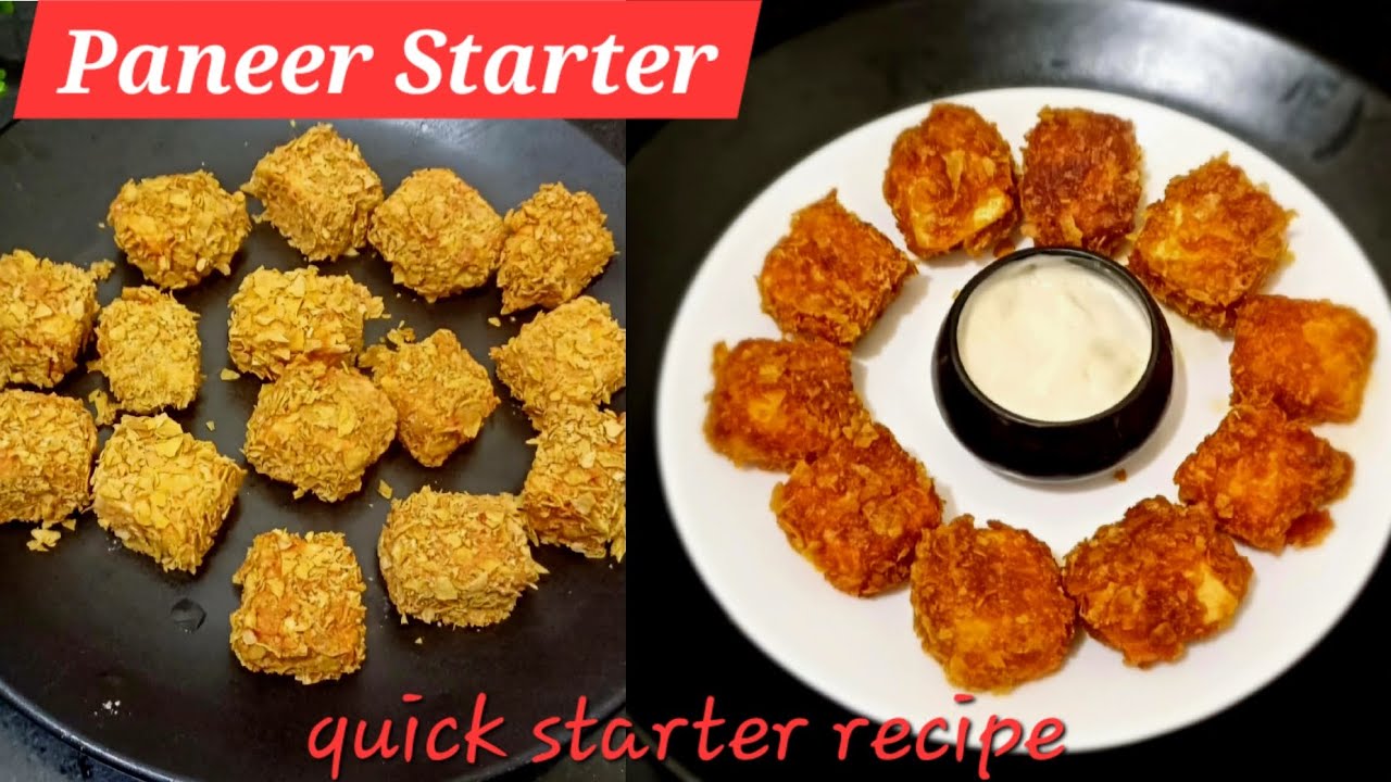 Crispy Paneer Starter Recipe | Quick & Easy Party Recipe | Paneer ...