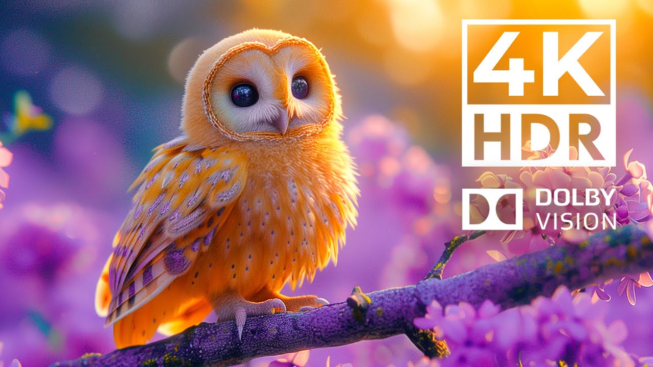 Peaceful Animals in Dolby Vision 4K HDR | with cinematic sound (dynamic ...