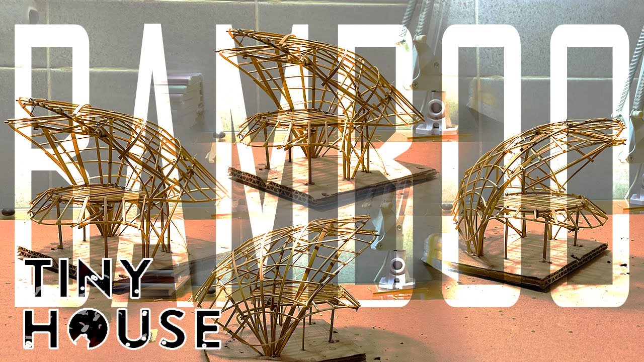 Build a BAMBOO MODEL of Tiny bamboo house - #miniature Model - YouTube