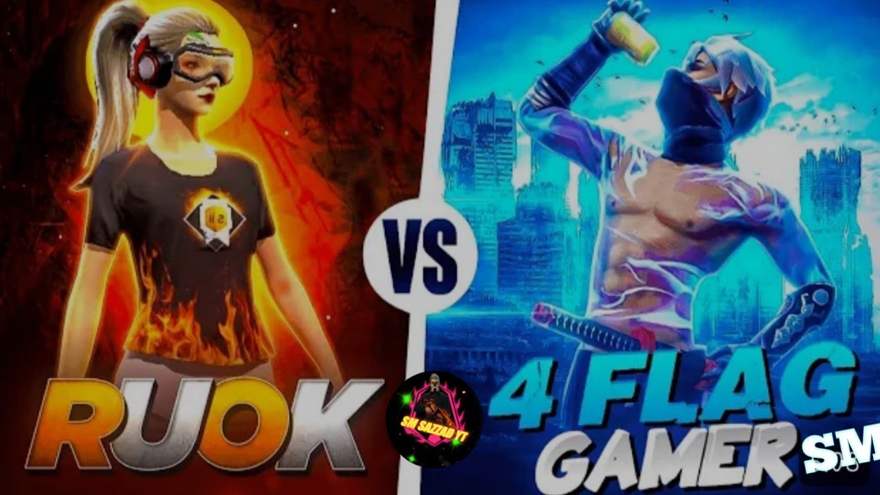 free fire ruok ff 1v1 4 FLAG GAMER 1V1@RUOK1 1v1 - YouTube