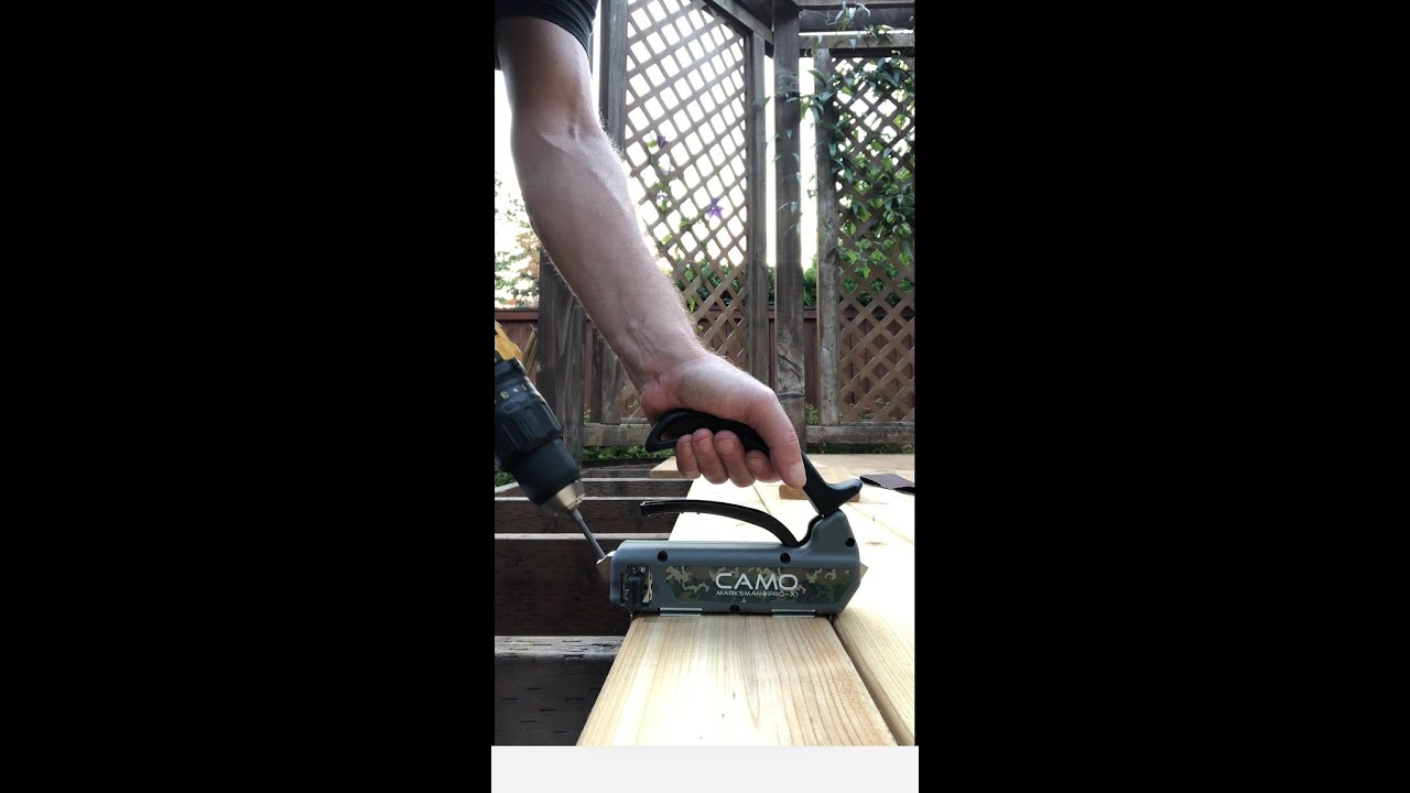 Building A Deck With Hidden Fasteners #deckbuilding #camomarksmanpro # ...