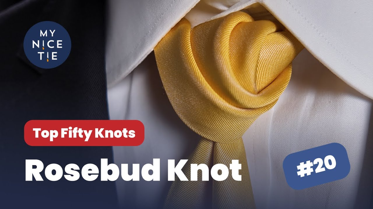 🌹 How to Tie a Tie: Rose Bud Knot #20 of the Top 50 Knots - YouTube