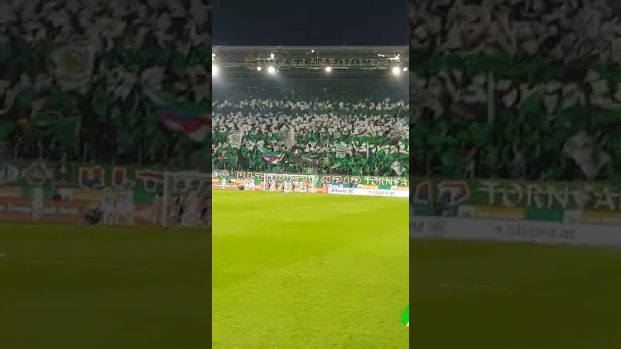 Ultras Rapid Choreo während (!) des Spiels. Rapid Wien vs. Linzer ASK - LASK - YouTube