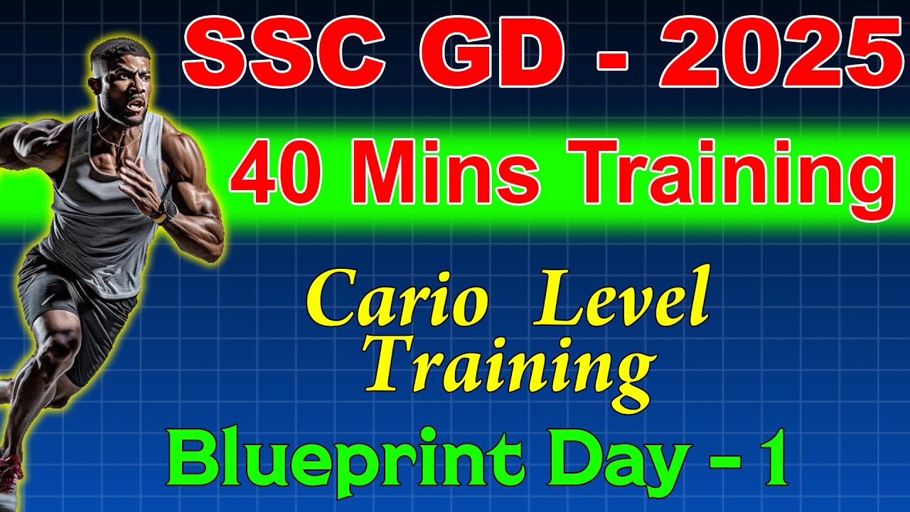 DAY 1 | SSC GD - 2025 | PHYSICAL BLUEPRINT | 5Km in 24Min 🏃‍♂️🏃‍♂️🏃‍♂️ ...