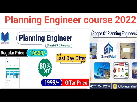 Planning Engineer course last day offer | Msp & Primavera | Free ...