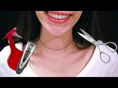 ASMR Haircut For Men Roleplay (Spray Bottle, Scissors, Electric Clipper) ♥ [RECOVERED VIDEO]