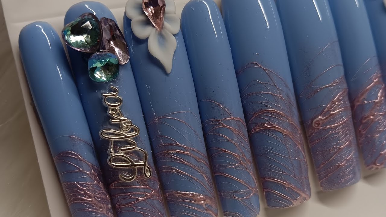 ZODIAC POWER COLOR NAIL SERIES Ep. 10 ♡ Libra Inspired Nail Design ...