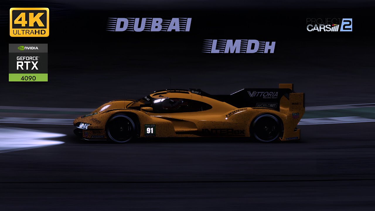 Project CARS 2 LMDh Hypercar MOD Dubai by night RTX 4090 4K max ...
