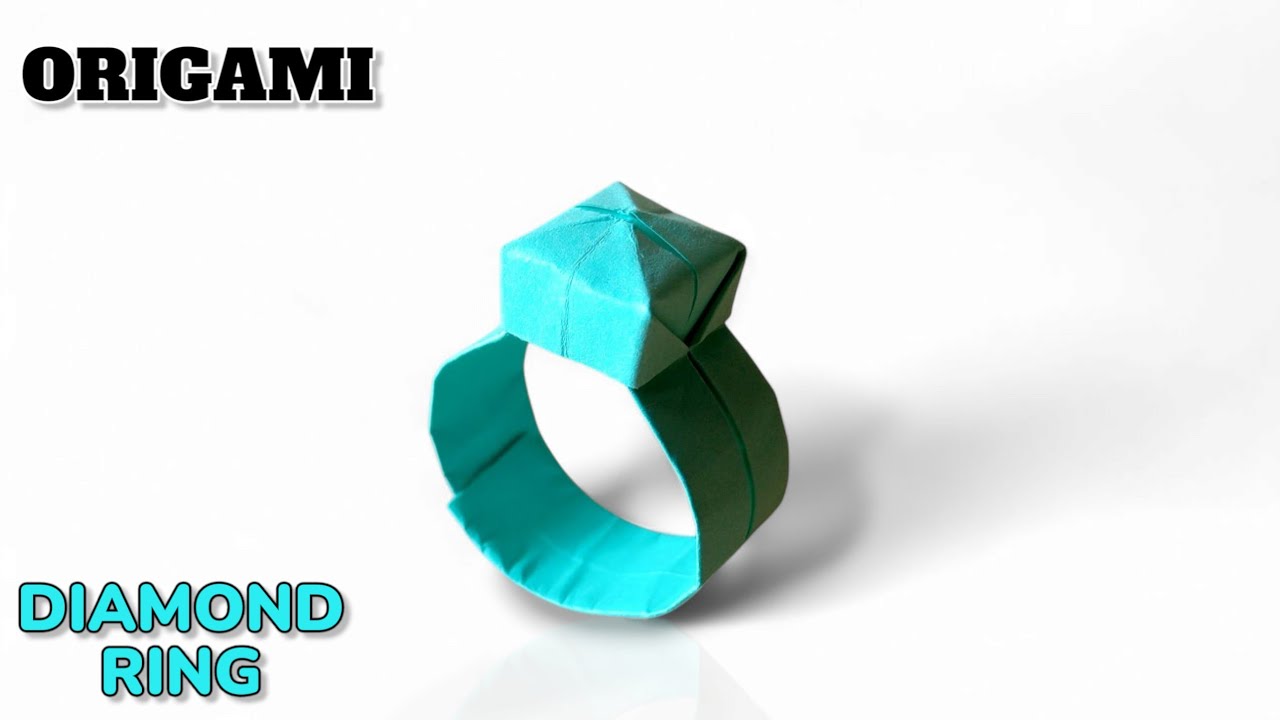 How to Make a Paper Diamond Ring | Easy Origami Ring Tutorial - YouTube