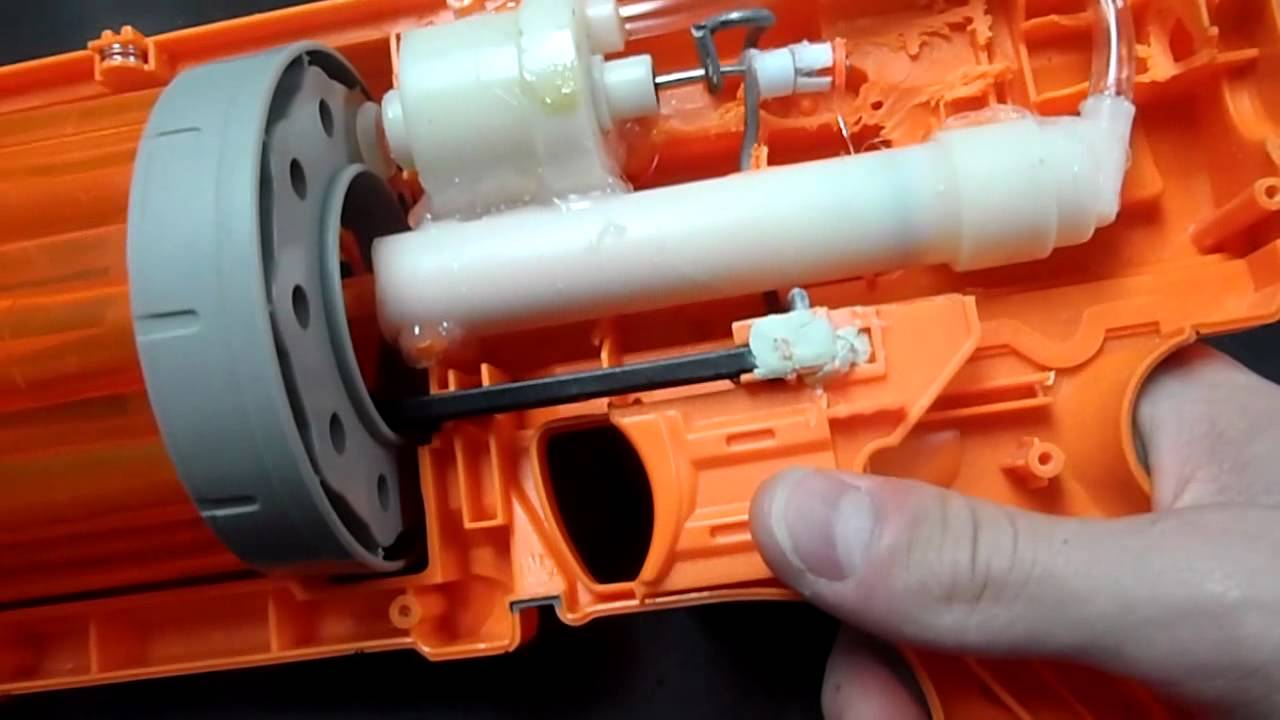Review: The Nerf Furyfire 2k mod (an air powered revolver) - YouTube
