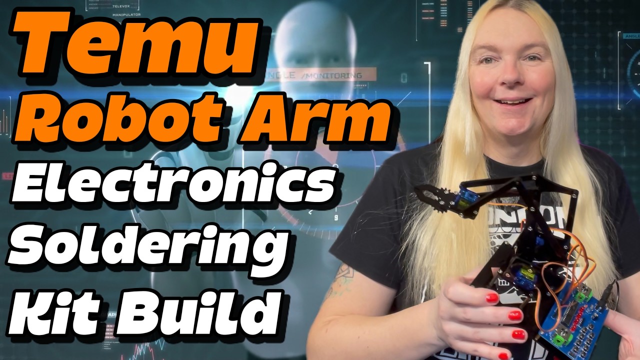Electronics Soldering Kit Build - Temu Robot Arm! - YouTube