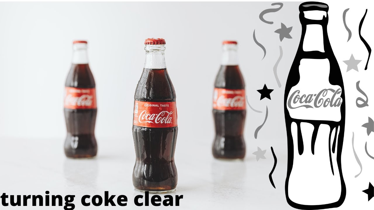 Turning coke clear with Hocl (bleach) - YouTube