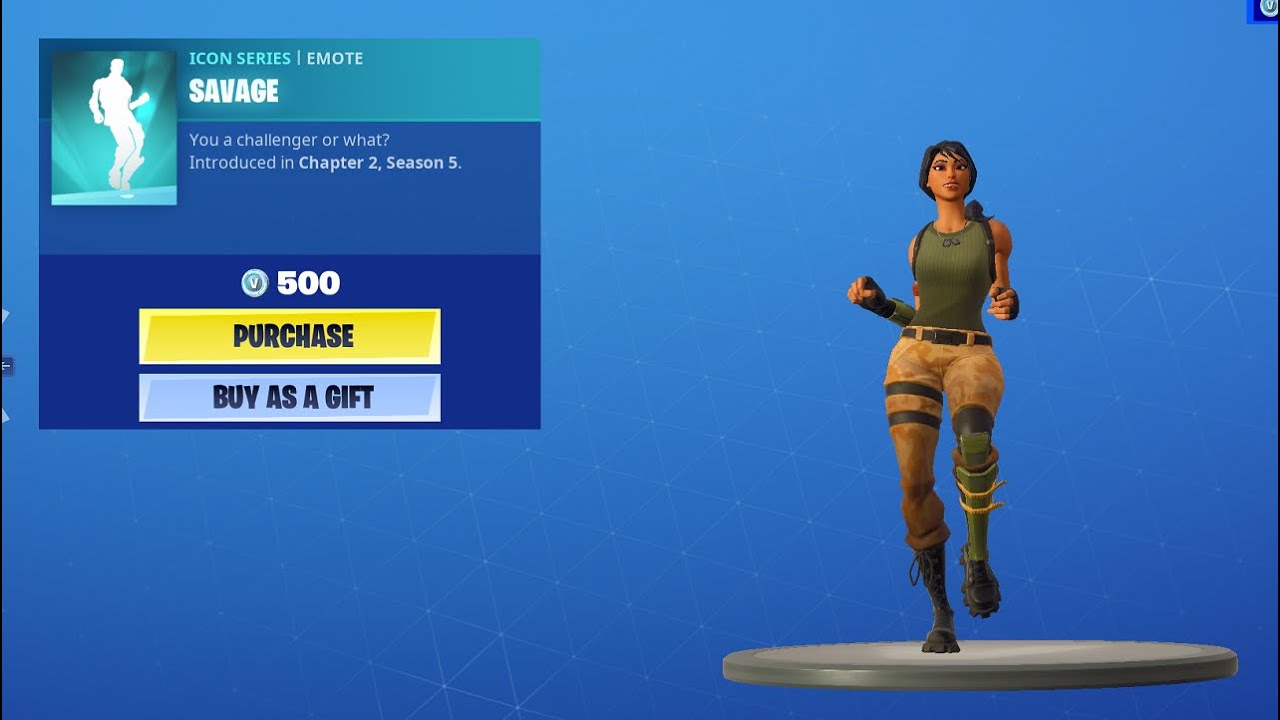 Savage Emote Is Back! - Fortnite Item Shop - February 24, 2021 - YouTube
