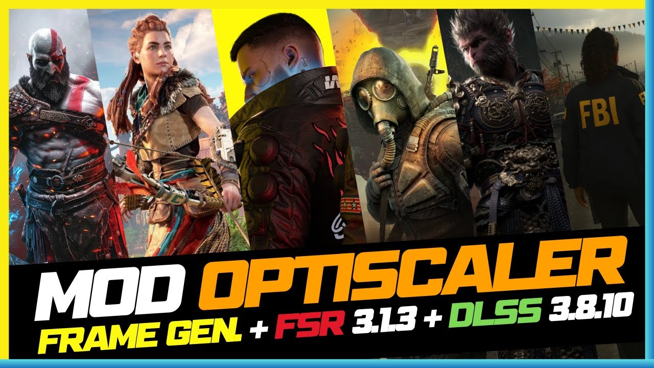 Saiu! a NOVA ATUALIAÇÃO MOD OptiScaler - INSTALAÇÃO FÁCIL e DLSS 3.8.10 ...