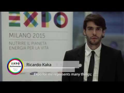 Ambassador Expo Milano 2015 Ricardo Kaka eng