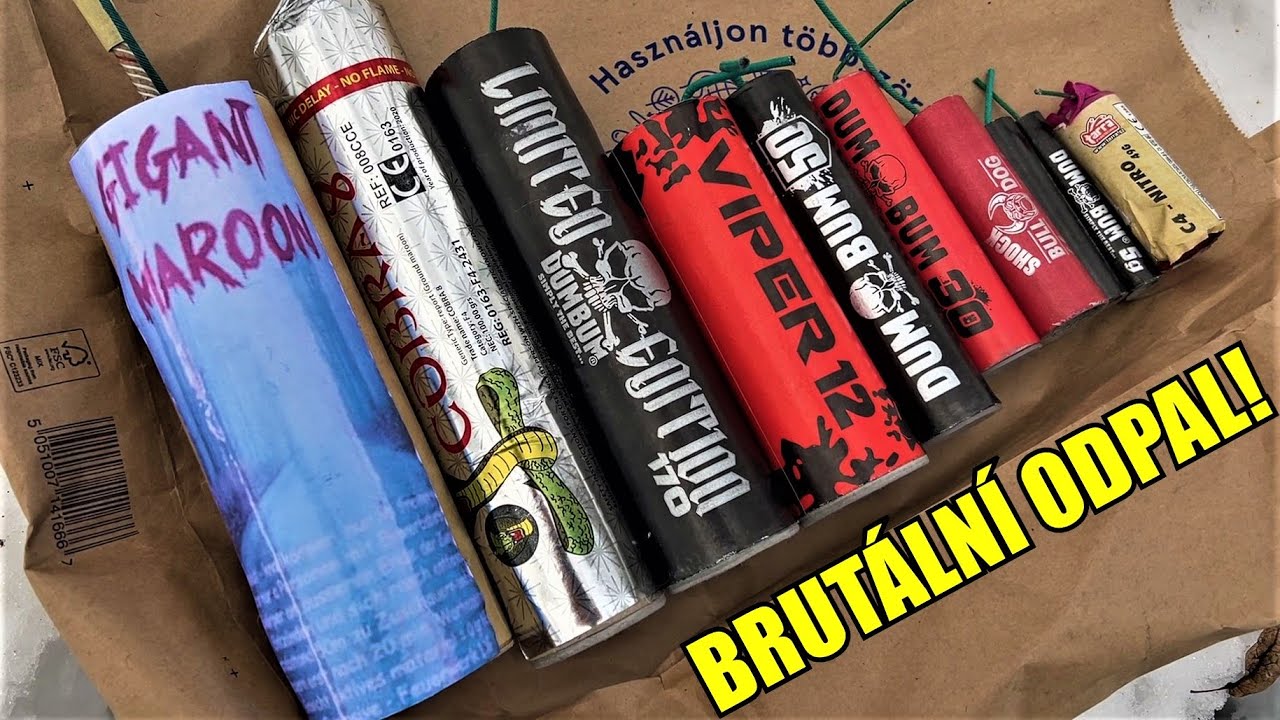 Obrovský odpal petard na průkaz! (Kategorie F4) *GIGANT MAROON* - YouTube