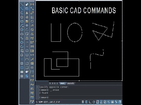 BASIC CAD COMMANDS - YouTube