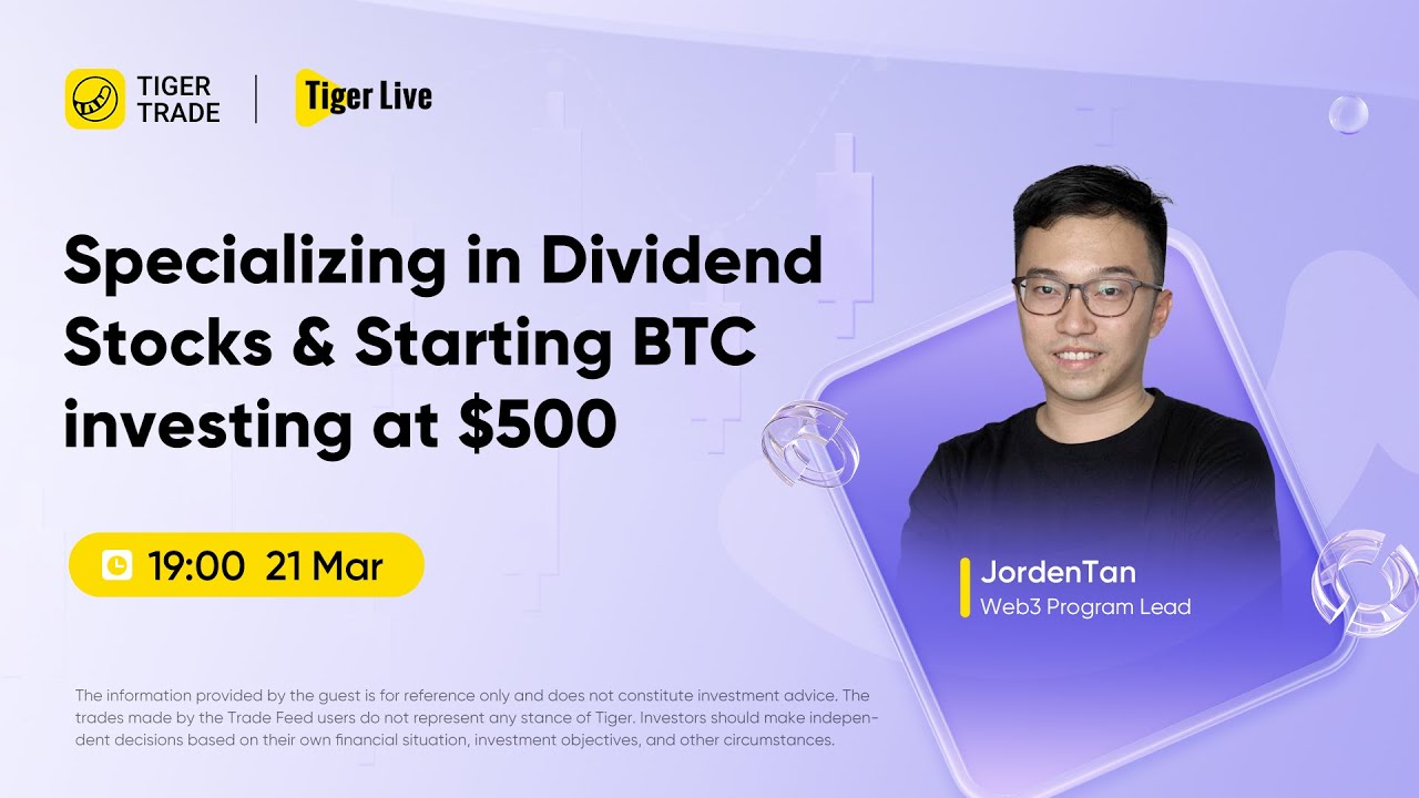 Tiger Live with @jordentan | Specializing in Dividend Stocks & Starting ...