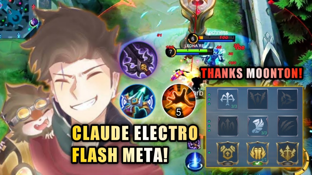 CLAUDE ELECTRO FLASH META! THANKS MOONTON FOR THIS BROKEN EMBLEM | TOP ...