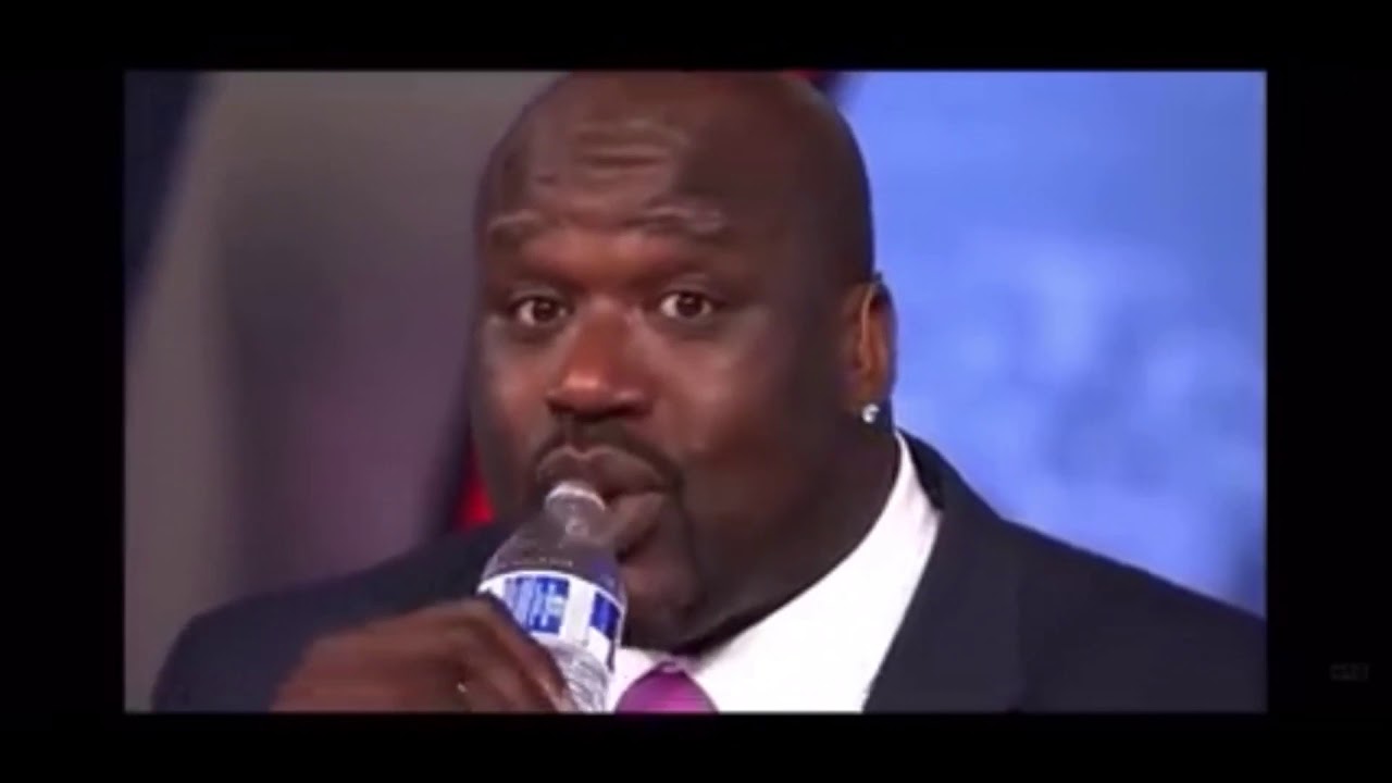 Shaq drinking water - YouTube