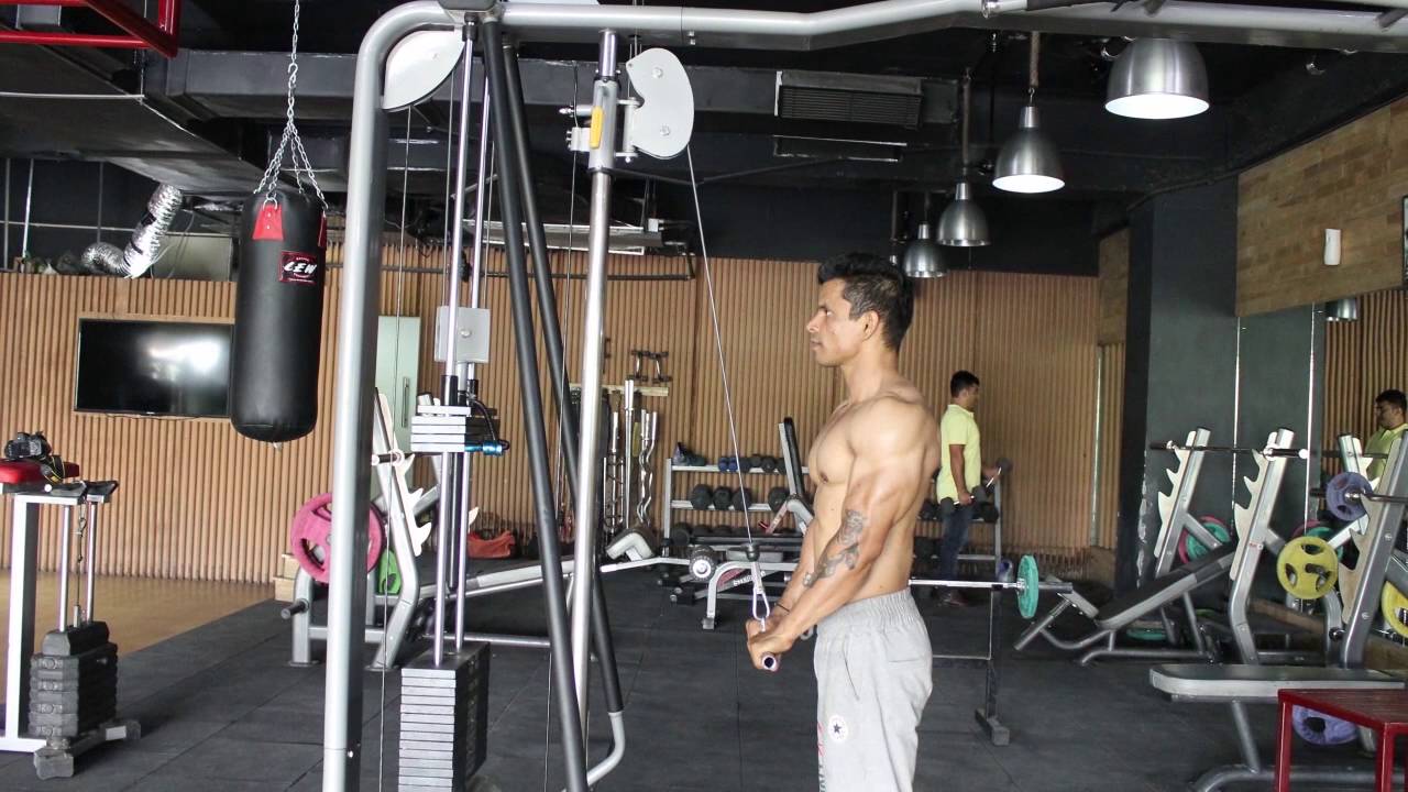 Triceps Pushdown - Rope/Cable Pushdown (Best Triceps Workout Ever ...