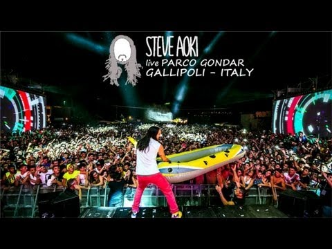 STEVE AOKI - Vodafone Unlimited Party [Parco Gondar Gallipoli - Italy ...