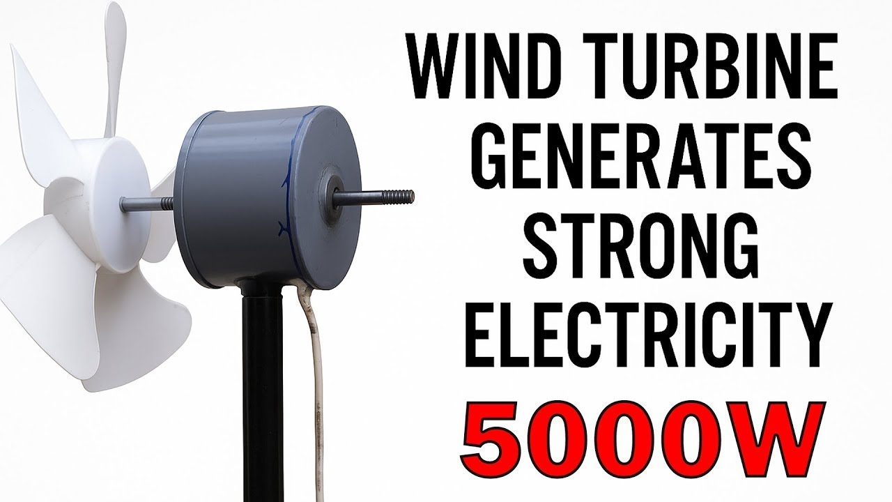 How to Build a Working Wind Turbine Generator | DIY Renewable Energy ...