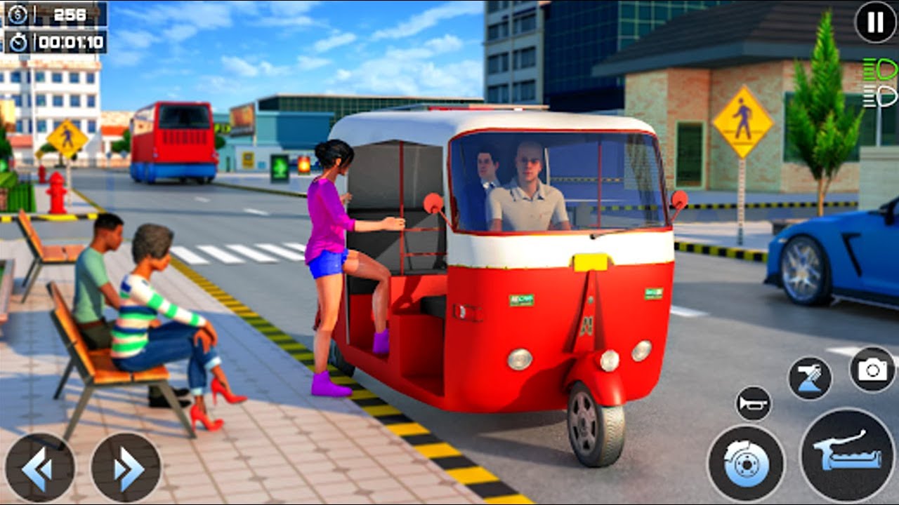 Modern Tuk Tuk Auto Rickshaw Driving Gameplay #1 - YouTube