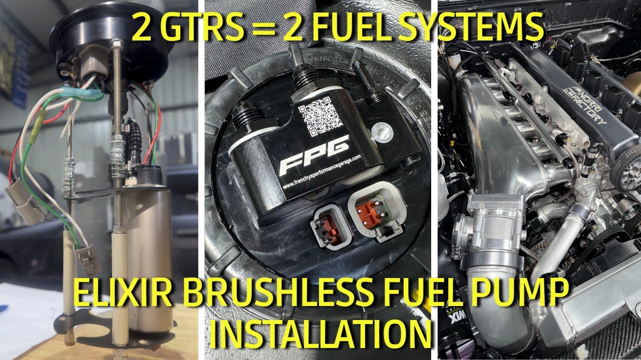 R32 GTR Gets an Elixir Brushless Fuel Pump & Installing the R33 Vpsec GTR FPG Fuel Hanger - YouTube