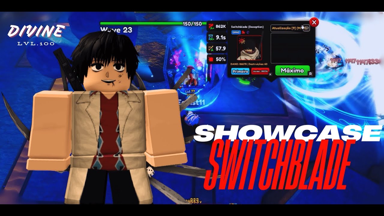 SHOWCASE SWITCHBLADE/NAGUMO LVL.100 + DIVINE - ANIME ADVENTURES [ROBLOX ...