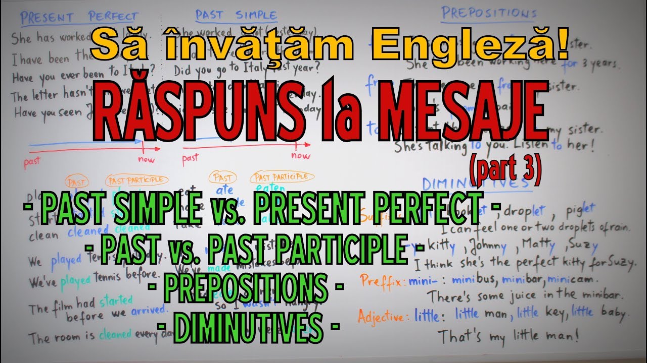 Sa invatam engleza - RASPUNS LA MESAJE (3) - Let's Learn English - YouTube