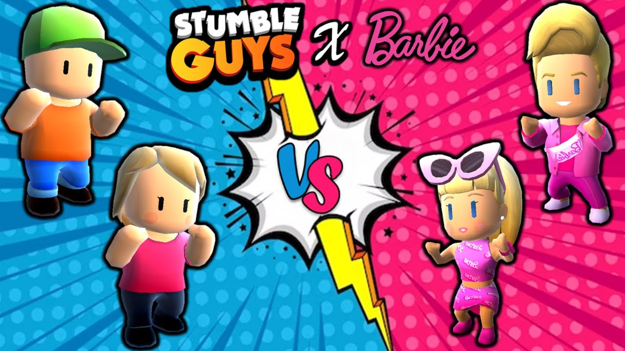 TEAM STUMBLE vs TEAM BARBIE en STUMBLE GUYS! 😱 - YouTube