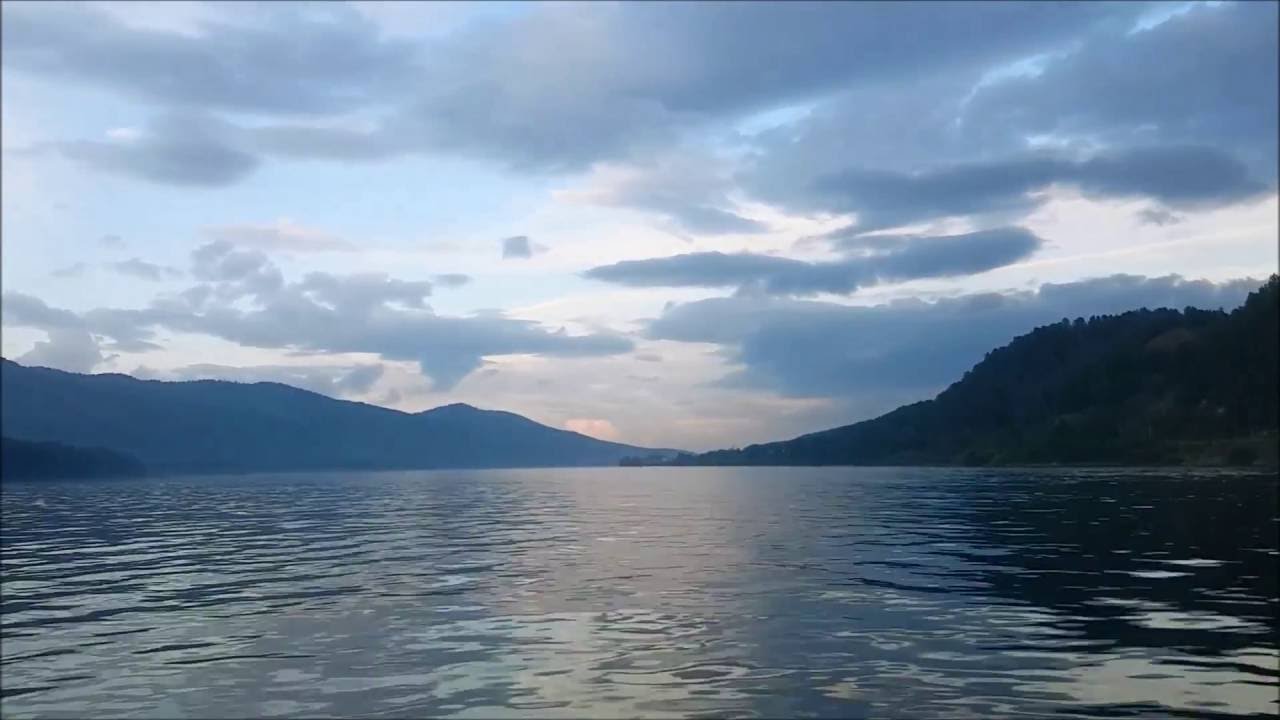 Sunset over Yenisei River, Siberia, Russia - YouTube