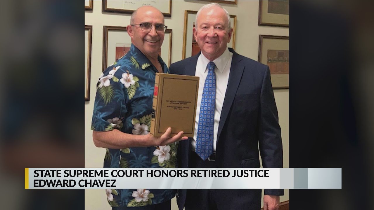 State supreme court honors retired justice Edward Chavez - YouTube