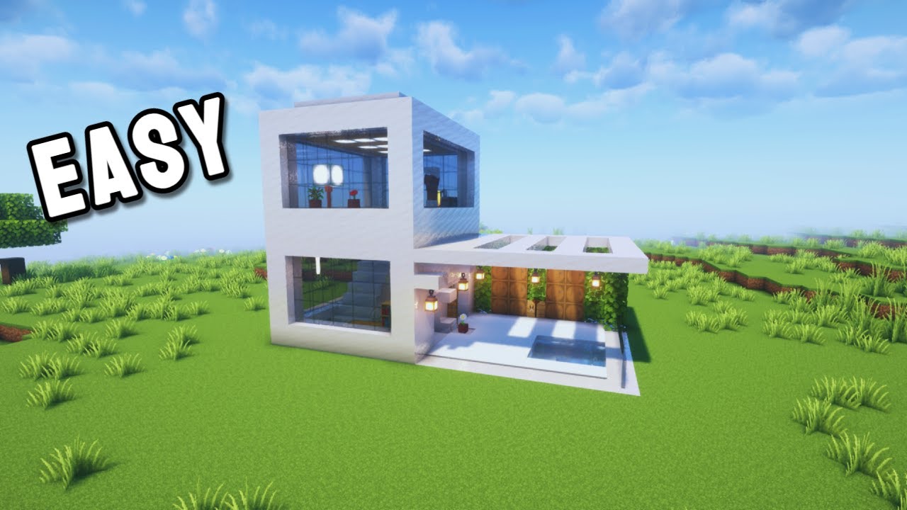 Minecraft: How to Build Modern House | Easy and Simple Tutorial - YouTube