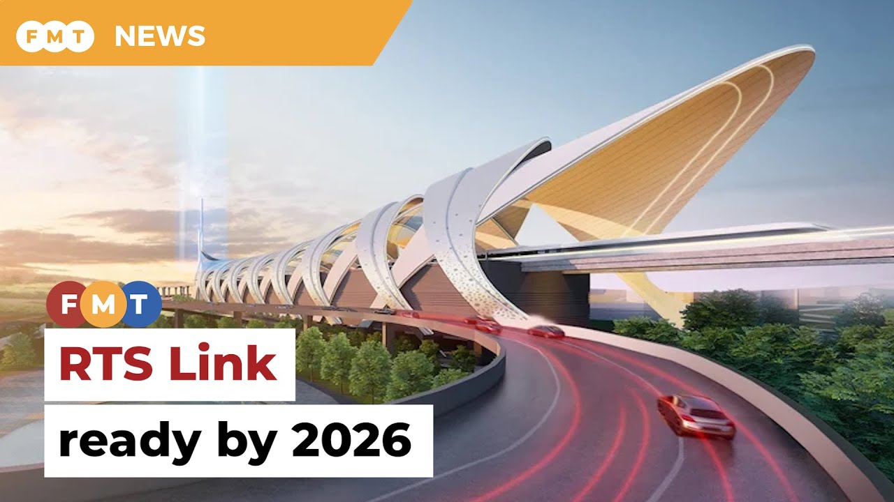 Construction of RTS Link pass the half-way mark - YouTube