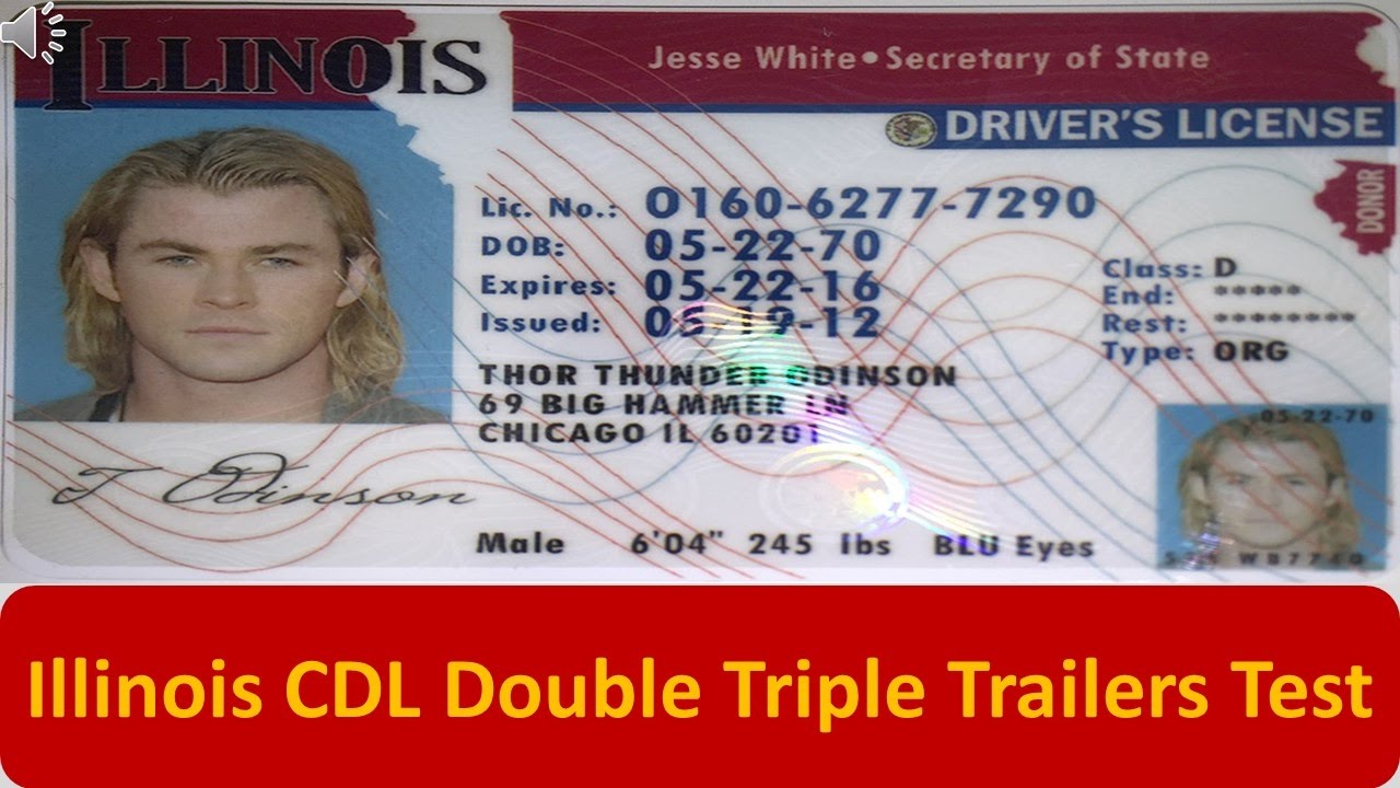 Illinois CDL Double Triple Trailers Test - YouTube