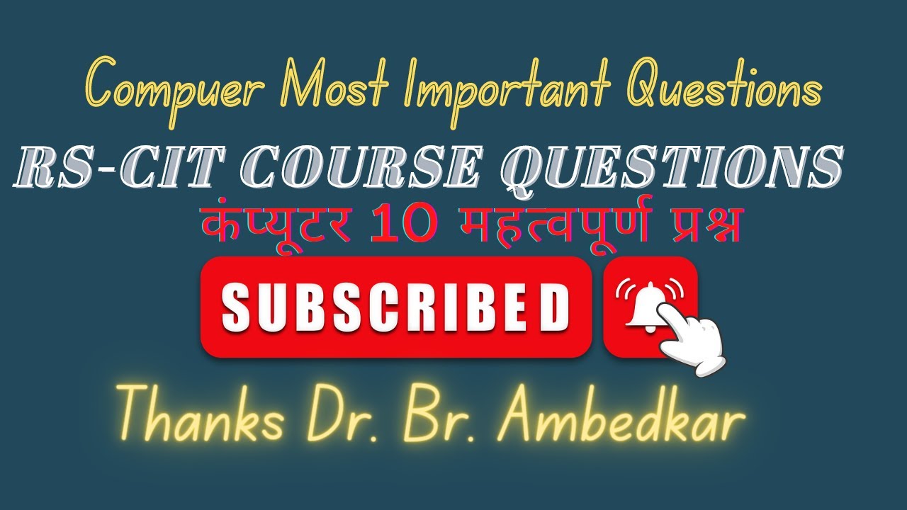 Computer Basic Knowledge in Hindi Class 1 For Competitive Exams ...