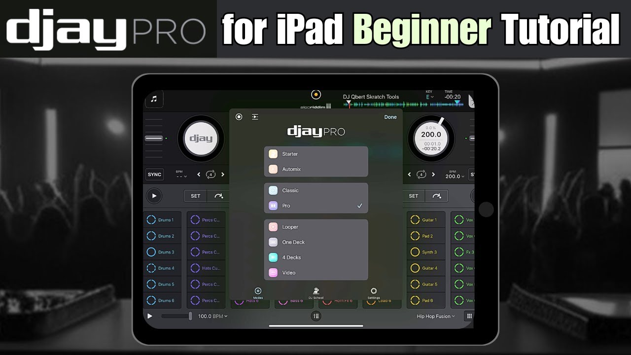 Djay Pro for iPad Beginner Tutorial - YouTube